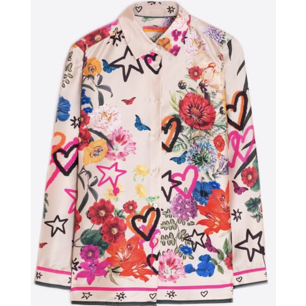lusso - irina botanic graffiti blouse