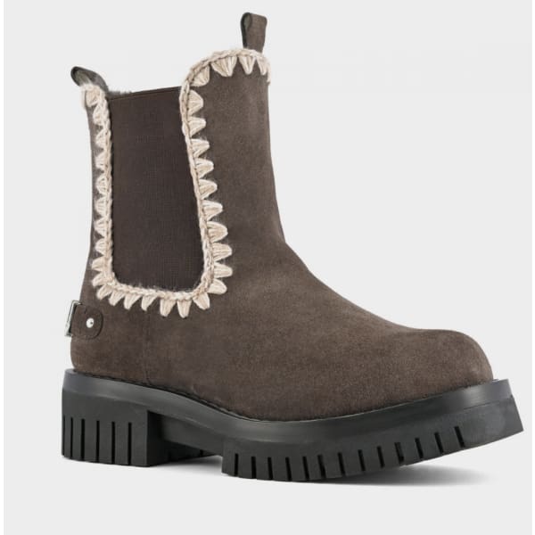 lusso - mocha combat short boot